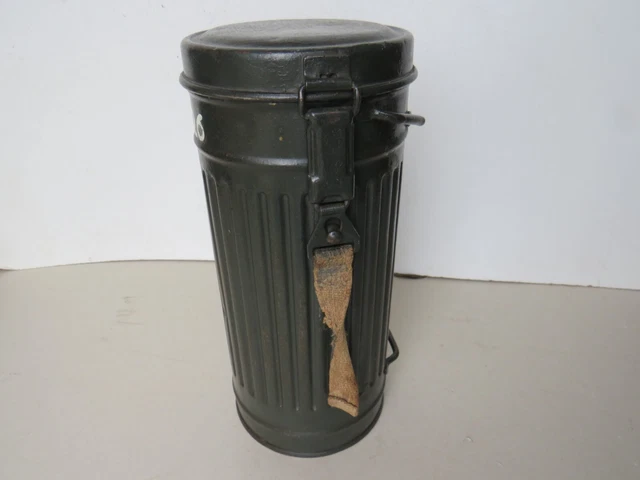 WW2 GERMAN ARMY Gas Mask Canister (Empty) £75.00 - PicClick UK