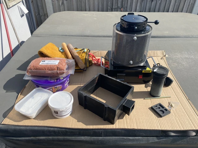 VEVOR 3KG ELECTRIC Melting Furnace Starter Kit-Cask-Apron-Petrabond-See ...