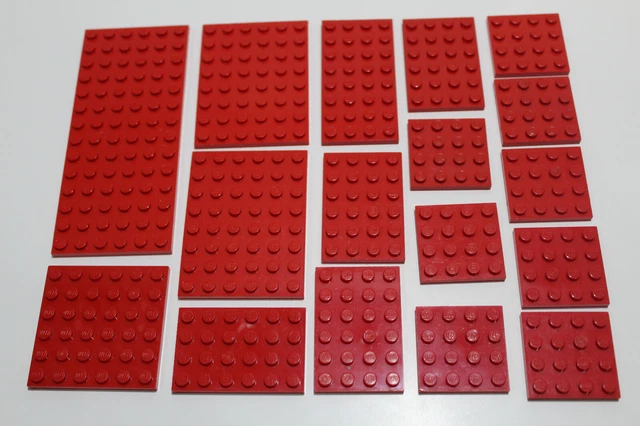 LEGO BASIC CREATOR Plates Large from 4x4 Red Red #2245 £7.68 - PicClick UK