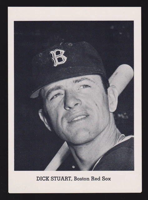 1958-65 JAY PUBLISHING Dick Stuart RED SOX 5x7 PACK PHOTO PHOTO VG-EX+ ...
