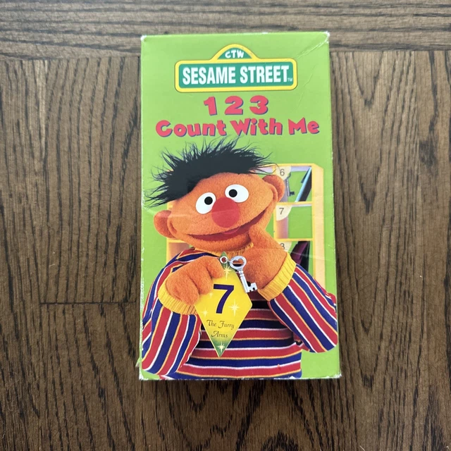 SESAME STREET 123 Count With Me VHS 1997 Video Tape PBS Kids 90s Tested ...