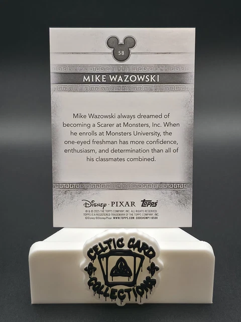 TOPPS DISNEY MINT 2025 Mike Wazowski #58 Monsters Inc. Silver Minted ...