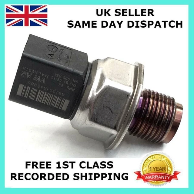 NEW FUEL PRESSURE Sensor For Audi A1 1.4 1.6 Tdi 8X1 8Xa 2014-18 ...