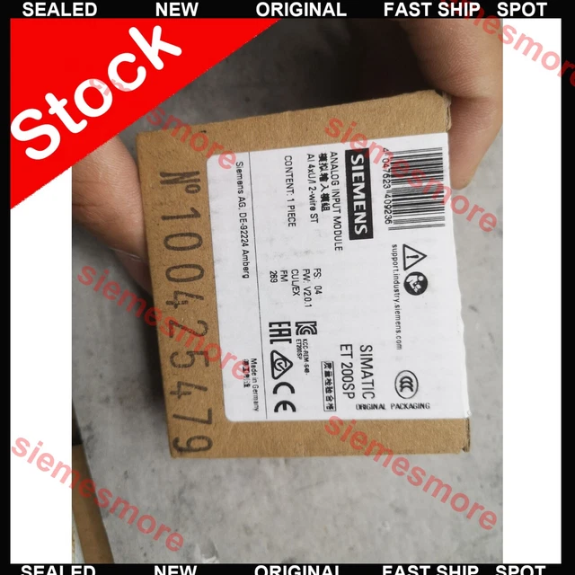 New Siemens 6es7134 6hd01 0ba1 Simatic Et 200sp Analog Input Module Eur