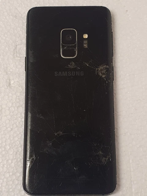 SAMSUNG GALAXY S9 64GB SM-G960F Unlocked CRACKED SCREEN ** FOR PARTS ...
