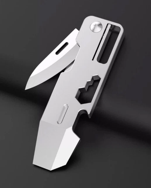 EDC TITAN SCHLÜSSELANHÄNGER Brechstangen Lineale Messer Outdoor Multi ...