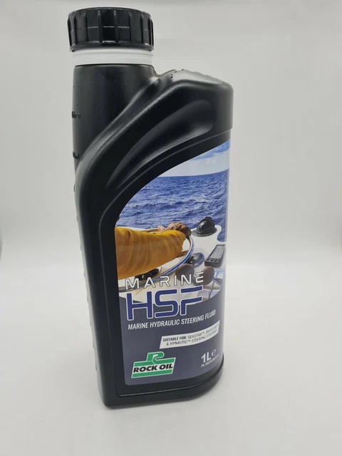 POWER TRIM HYDRAULIC Steering Fluid Oil 1L OIL Rock HSF Marine Mercury ...