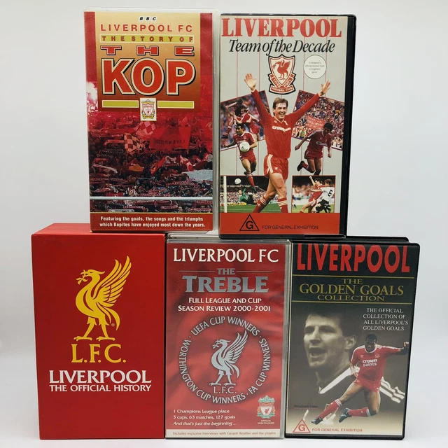 LIVERPOOL FC VHS Bundle The Kop Team Of The Decade The Treble Official ...