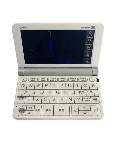 CASIO EX-WORD XD-SX9800WE Electronic Japanese Dictionary White from Japan Used $334.93 - PicClick AU