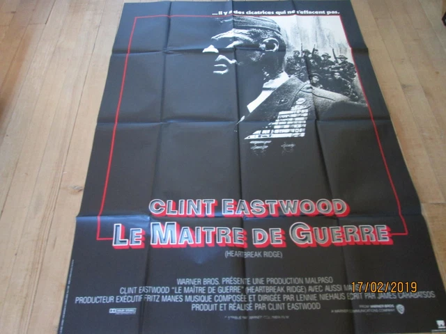 THE WARMASTER EASTWOOD Original Movie Poster f:120/160 Folded Year 1986 ...