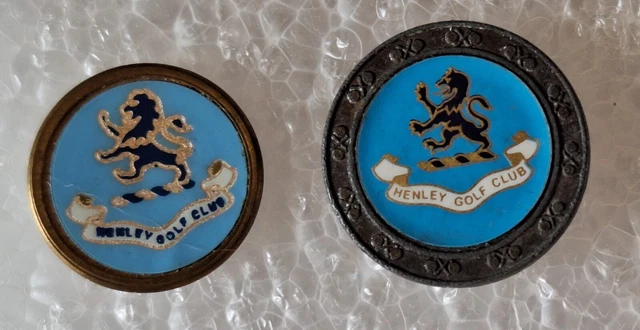 GOLF CLUB BALL Markers Stem type Henley GC Oxfordshire 22D & 19D ...