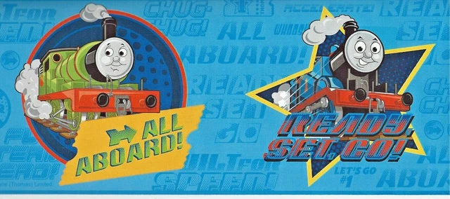 THOMAS THE TANK Engine Wallpaper Border - 30 feet length -"FREE ...