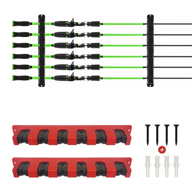 SUPPORT MURAL POUR canne à pêche premium pour stockage organisé et ...