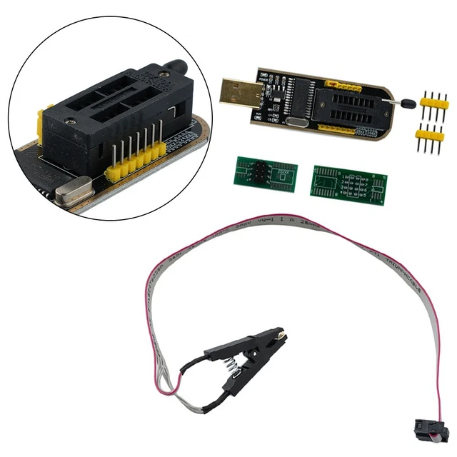 PROGRAMMER MODULE-CH341A 24 25 Series Eeprom Flash Bios USB SOIC8 SOP8 ...