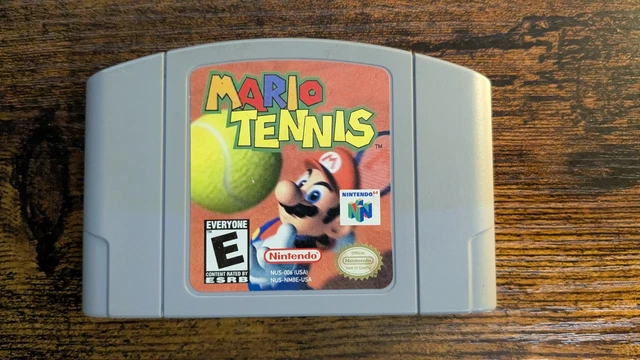 MARIO TENNIS (NINTENDO 64, 2000) N64 - Authentic - TESTED & Working ...
