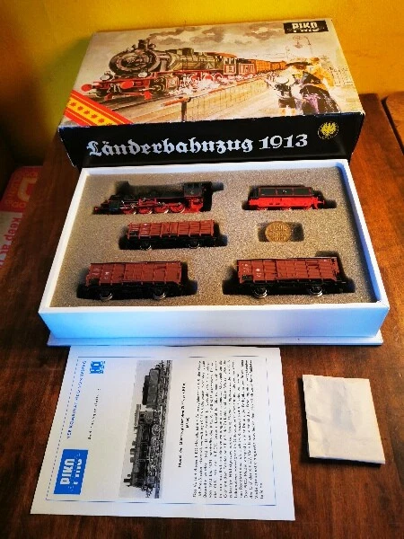PIKO 5/0713 ZUGSET Länderbahnzug Dampflok G8.1 +3 Güterwagen KPEV H0 TOP OVP EUR 72,00 - PicClick DE