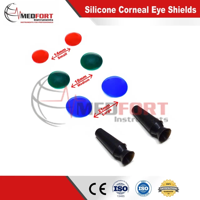 SILICON CORNEAL EYE Shield Reuseable / Ocular Sclera Protection Laser ...