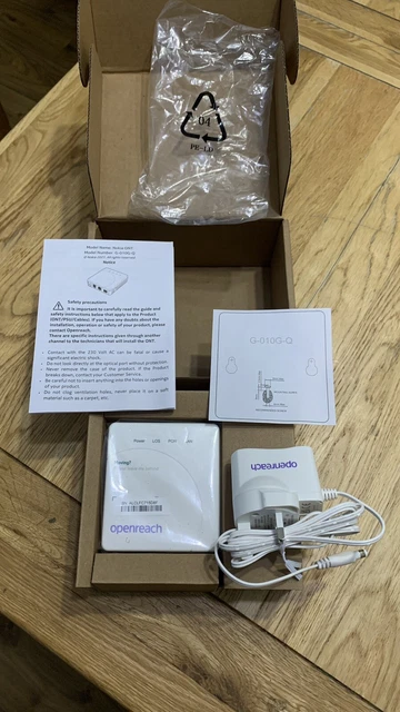 NOKIA-ONT G-010G-Q TERMINALE GPON in fibra ottica openreach nuovo con ...