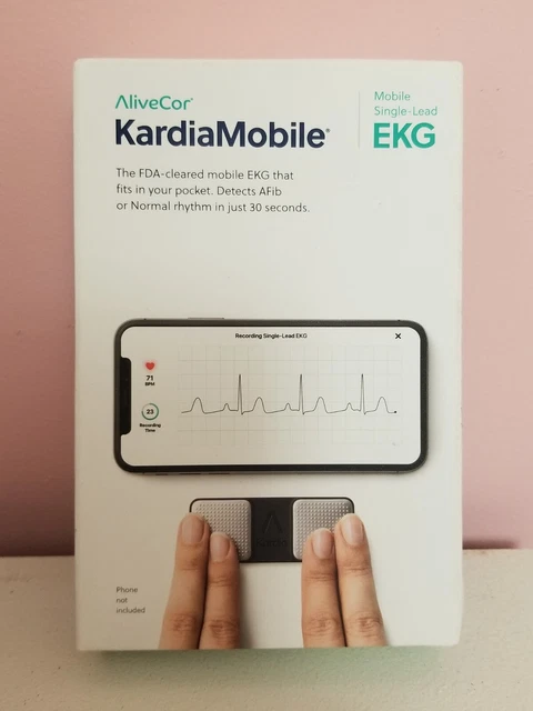 KARDIAMOBILE PERSONAL EKG Device and Heart Monitor Single-Lead FREE ...