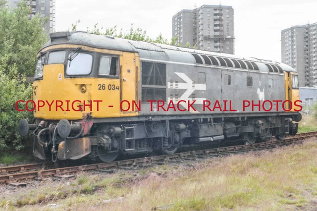 UK RAILWAY PHOTOGRAPH Of Class 26 26034. Rm26-114 £1.70 - PicClick UK