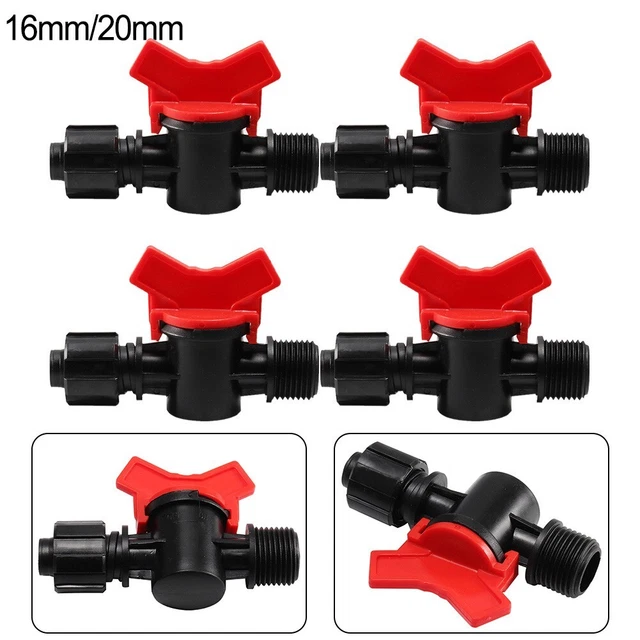 SHUT-OFF BALL-VALVE-LOCK FOR PE Pipe 16mm To 1/2inch AG,20mm To 3/4inch ...