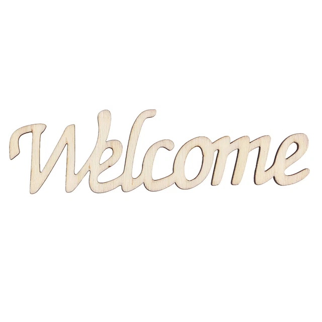 FAMILLE CURSIVE MUR Signe Bienvenue Découpe Bienvenue Mots Pièce EUR 7 ...