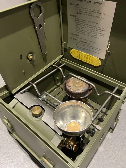 EX BRITISH MILITARY No.2 MK 2, Modified Petrol Stove, Field Cooker ...