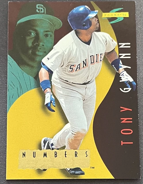 1996 SCORE NUMBERS Game #9 Tony Gwynn San Diego Padres Baseball Card ...