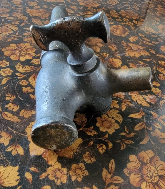 ANTIQUE 19TH CENTURY Pre-Prohibition Brass Beer Barrel Tap H.D. BERNER ...
