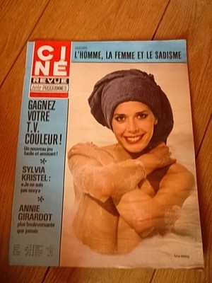 CINE REVUE 1977 SYLVIA KRISTEL cover ALAIN DELON MIREILLE DARC MARTINE CAROL EUR 7,00 - PicClick IT