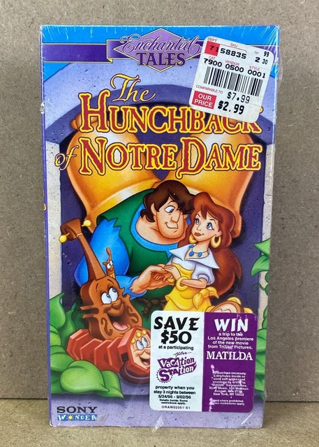 ENCHANTED TALES THE Hunchback of Notre Dame VHS Sony Wonde 1996 £1.85 ...
