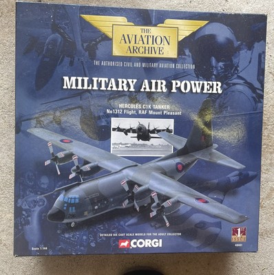 CORGI 1/144 SCALE 48401- Hercules C1K Tanker No.1312 Flight RAF Mount ...