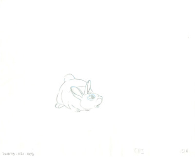 WATERSHIP DOWN 1978 Production Animation Cel Drawing with LJE COA 021 ...