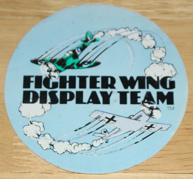 RAF/LUFTWAFFE FIGHTER WING Display Team Spitfire Messerschmitt Sticker ...