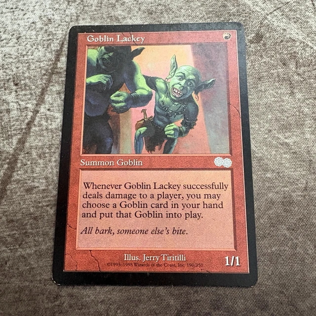 GOBLIN LACKEY - Urza's Saga - MTG Magic the Gathering - MP $28.99 ...