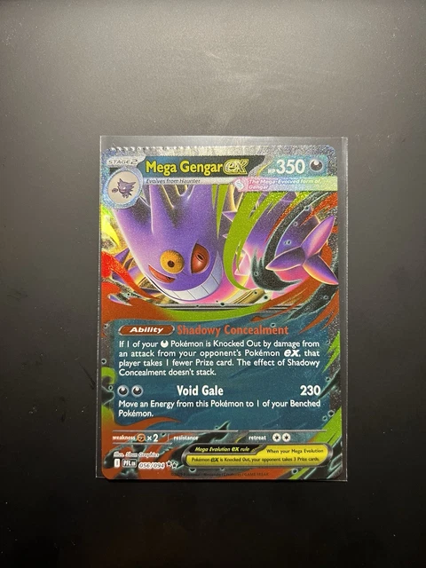 CHIMP ERROR POKÉMON Phantasmal Flames Mega Gengar EX 056/094 $50.00 ...