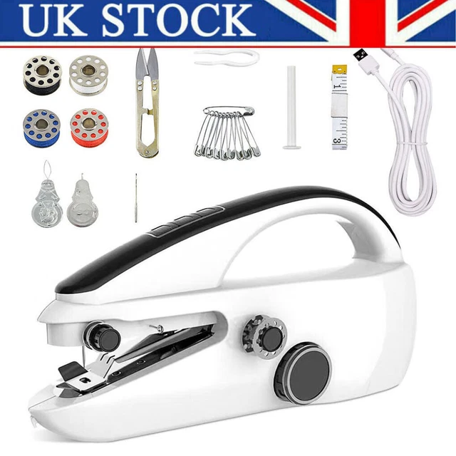 MINI SEWING MACHINE Handheld Cordless Hand Held Portable Easy Home ...