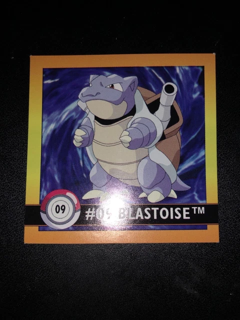 BLASTOISE (TORTANK) #09 Sticker Artbox 1996 Pokemon Mint EUR 9,99 ...