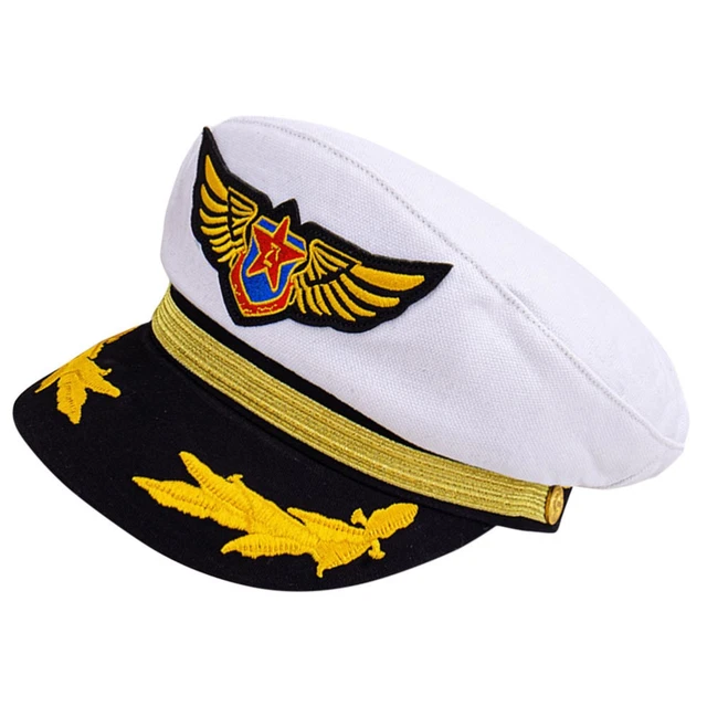 COTTON STAGE PERFORMANCE Accessory Children Cosplay Captain Hat Boat ...
