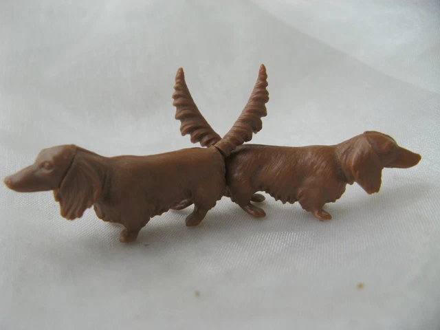 SELTENE MAGNETHUNDE DDR Ostalgie 60er 70er Spielzeug Hunde Dackel ...