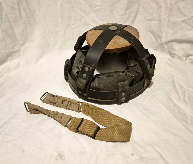 ORIGINAL EARLY WW2 British Army Helmet Mk1 Liner Chinstrap Nut & Bolt ...