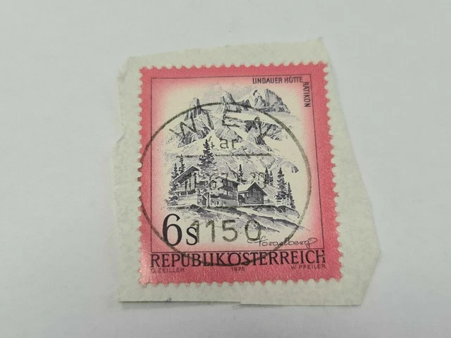 FRANCOBOLLO STAMP 1975 Republik Osterreich post da collezione storico ...