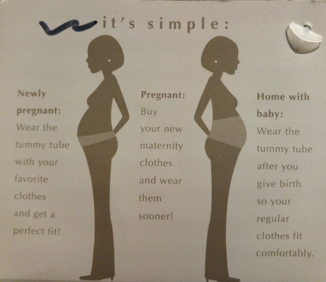 PEA IN THE Pod Shapewear Tummy Tube One-Size Pregnancy/Post Tummy ...