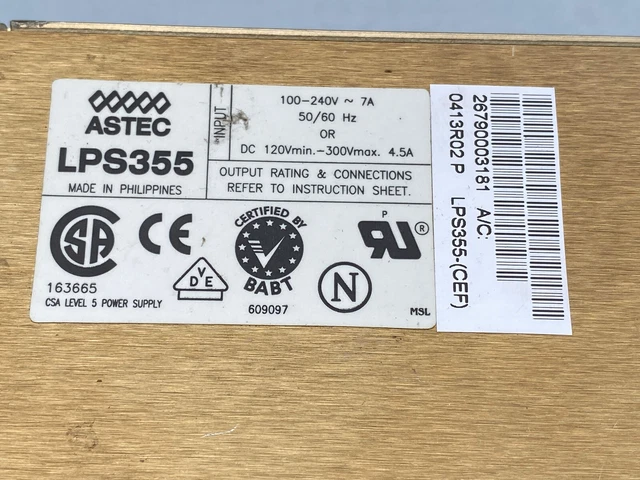 ASTEC LPS355 CFF Power Supply EUR 199,00 - PicClick DE