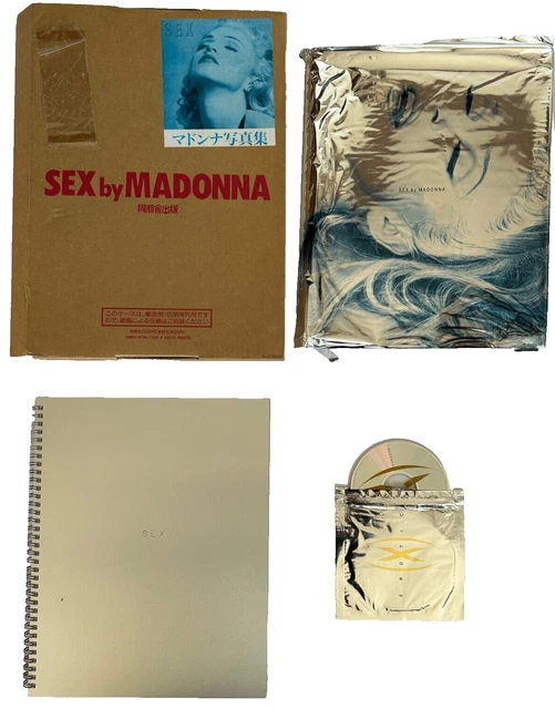 MADONNA SEX ART Photo Book w/Transport Box Mylar Cover CD Comic Set 1992 Japan £146.99 - PicClick UK