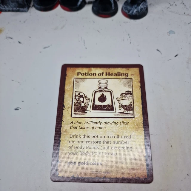 HEROQUEST, EQUIPMENT CARD, Potion of Healing, Tabletop Gaming £3.25 ...