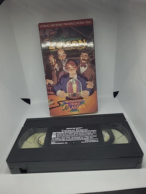 THOMAS EDISON AND the Electric Light VHS Animated Hero Classics £22.15 ...