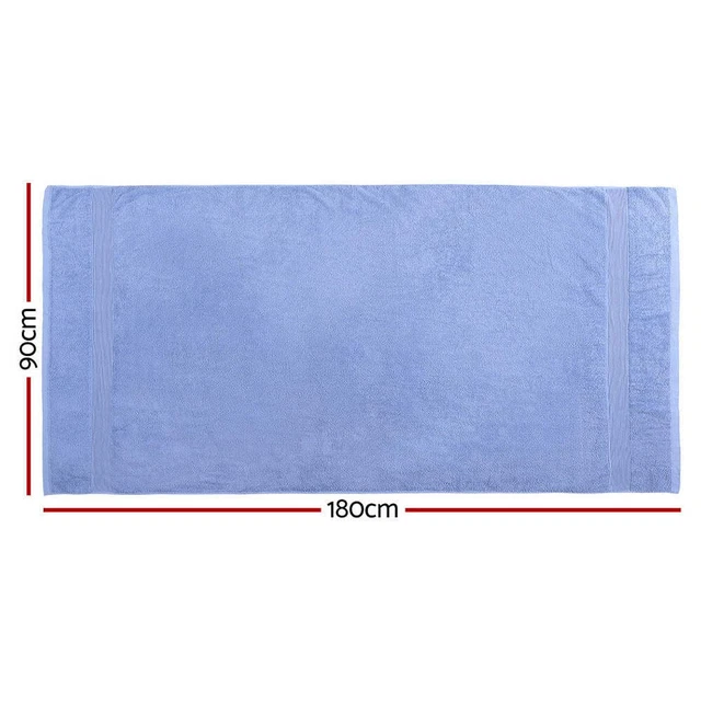 2 PACK BATH Sheets Set Cotton Extra Large Towel Blue $65.00 - PicClick AU