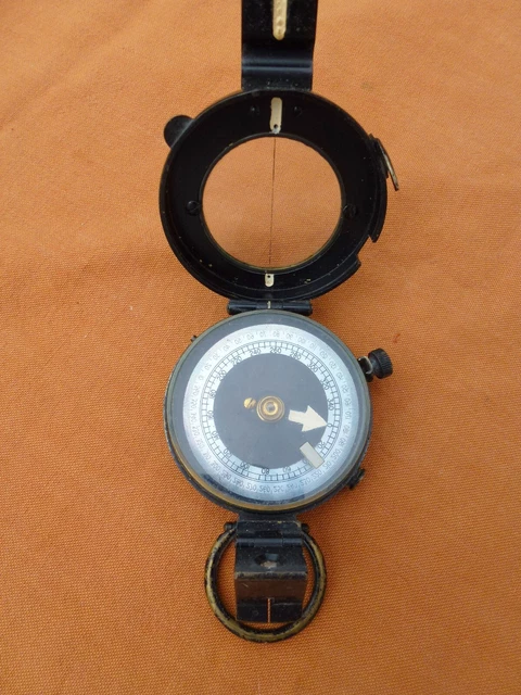 PRE-WW2 1937 DATED BRITISH ARMY OFFICERS MARCHING COMPASS. BEF £64.99 ...