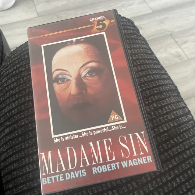 MADAME SIN VHS Video Bette Davis Robert Wagner Denholm Elliott Gordon ...